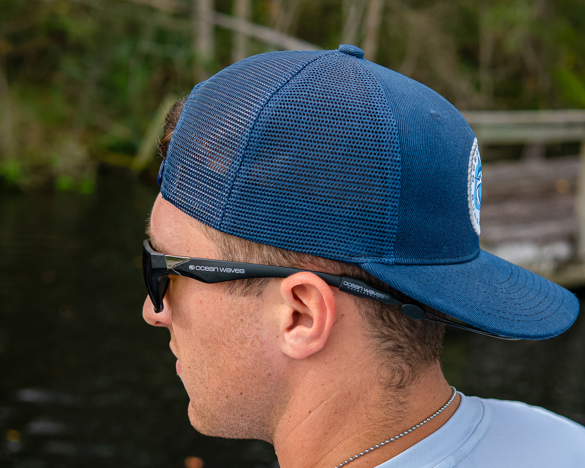 Marlin Trucker Hat – Ocean Waves Sunglasses